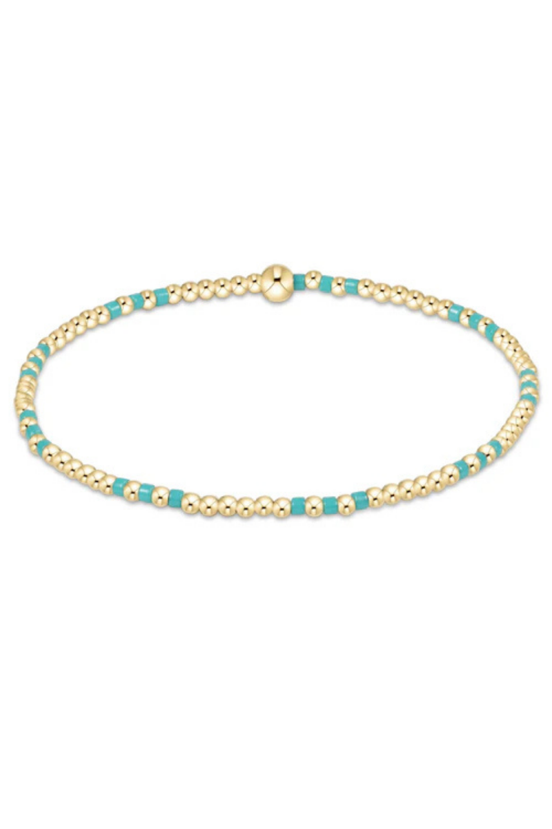 Enewton Hope Joy Pattern 2mm Bead Bracelet - Turquoise – The Seaside Style