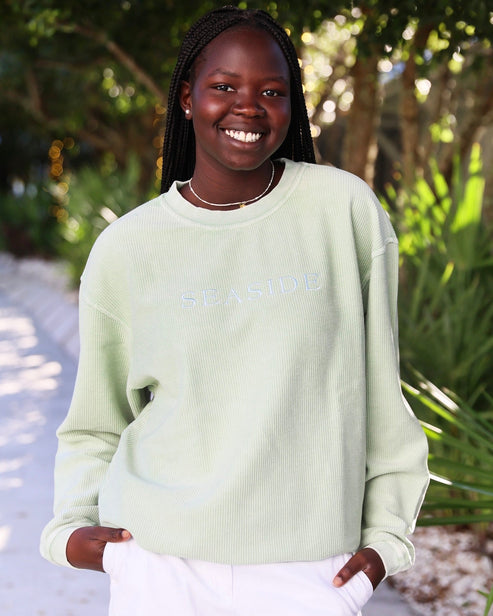 Bay Seaside Corded Embroidered Sweatshirt – The Seaside Style