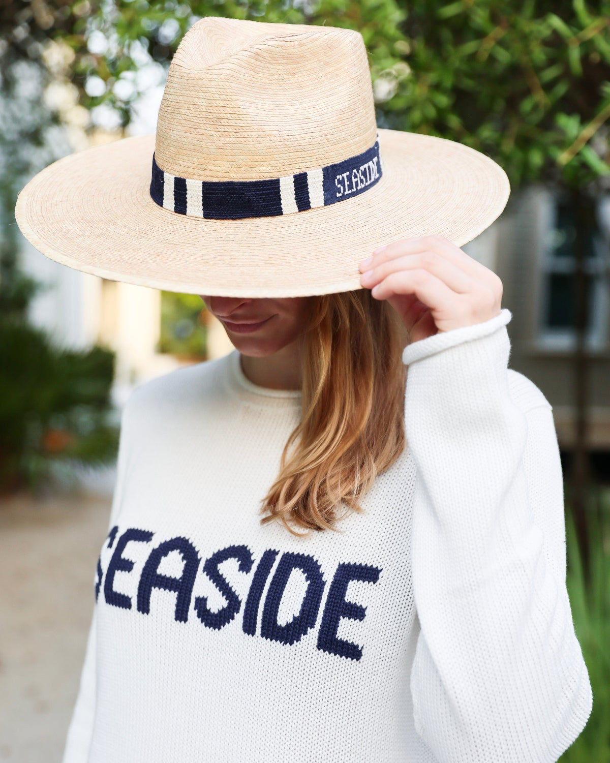 Navy Stripe Seaside Sunshine Tienda Hat – The Seaside Style